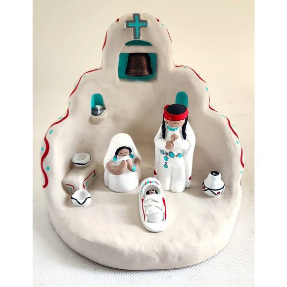 Cleo Teissedre | Other | 99 Cleo Teissedre Southwest Pueblo Nativity ...